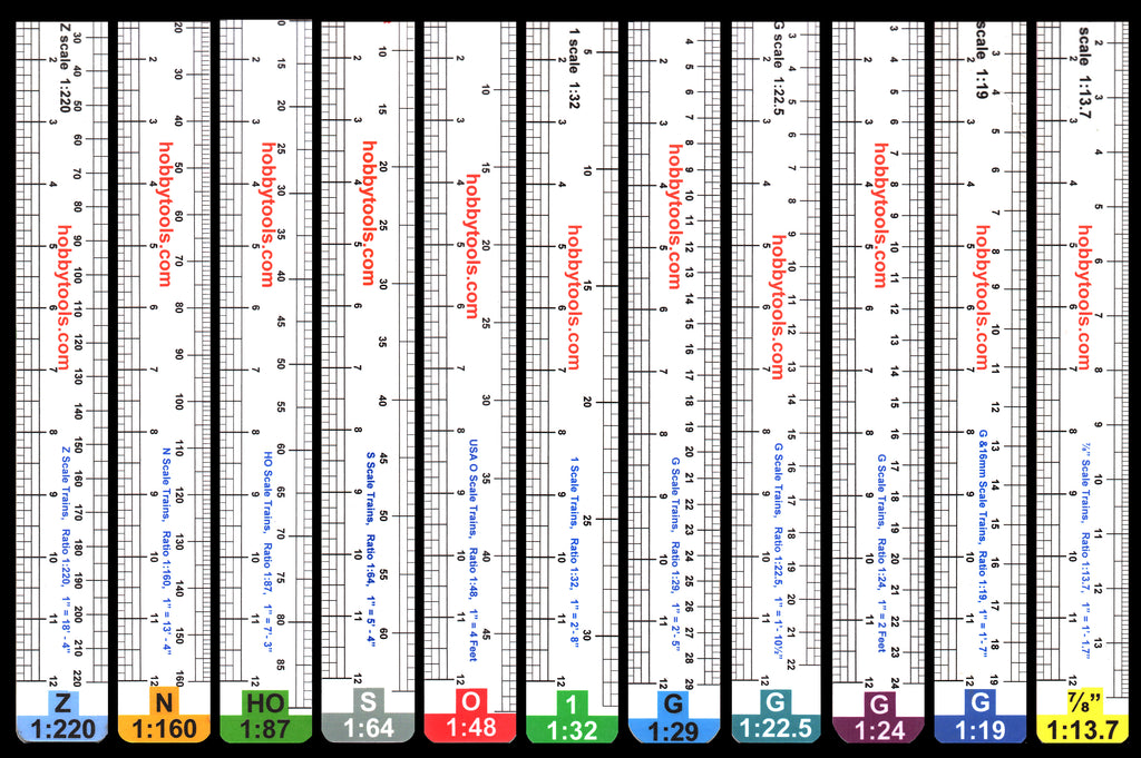 13" Scale Rulers – HobbyTools.com