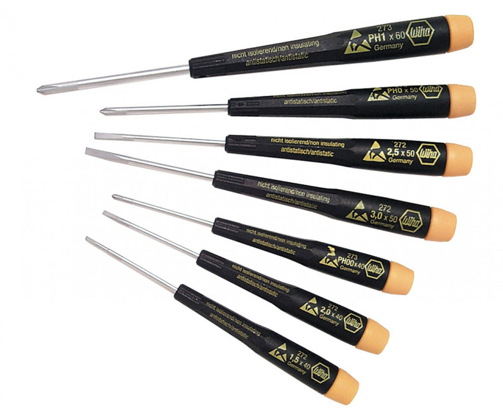 Screwdriver - Precision ESD Safe Slotted/Phillips Screwdriver 7 Piece ...