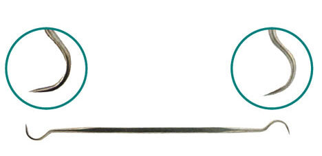 Pick - Double Ended Stainless Steel Curved – HobbyTools.com