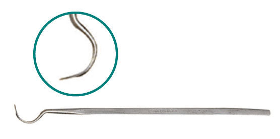 Pick - 5 1/4" - Curved Tip Stainless Steel Single Ended – HobbyTools.com