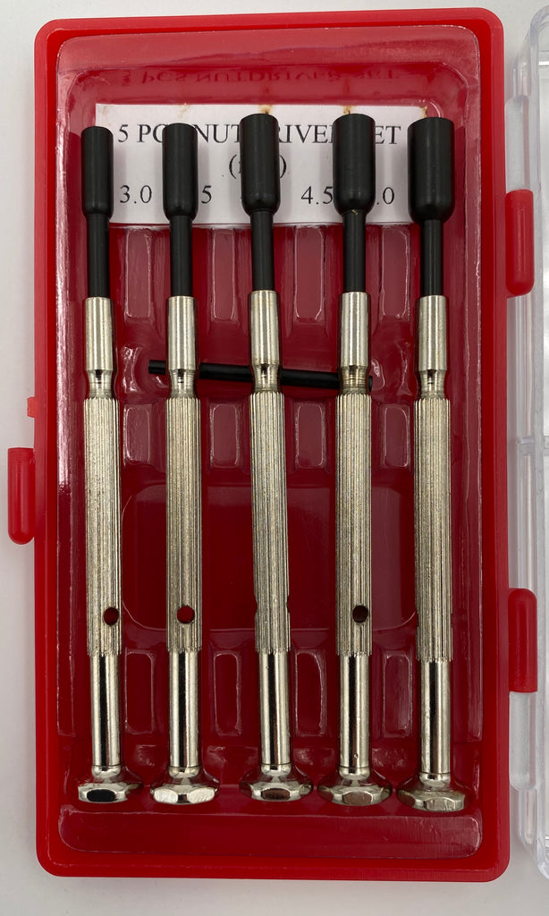 Nut Driver - Precision Metric (mm) Set - 5PC – HobbyTools.com