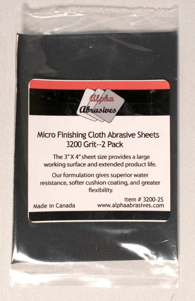 Finishing Cloth - Micro Abrasive Sheets - 3200 Grit – HobbyTools.com