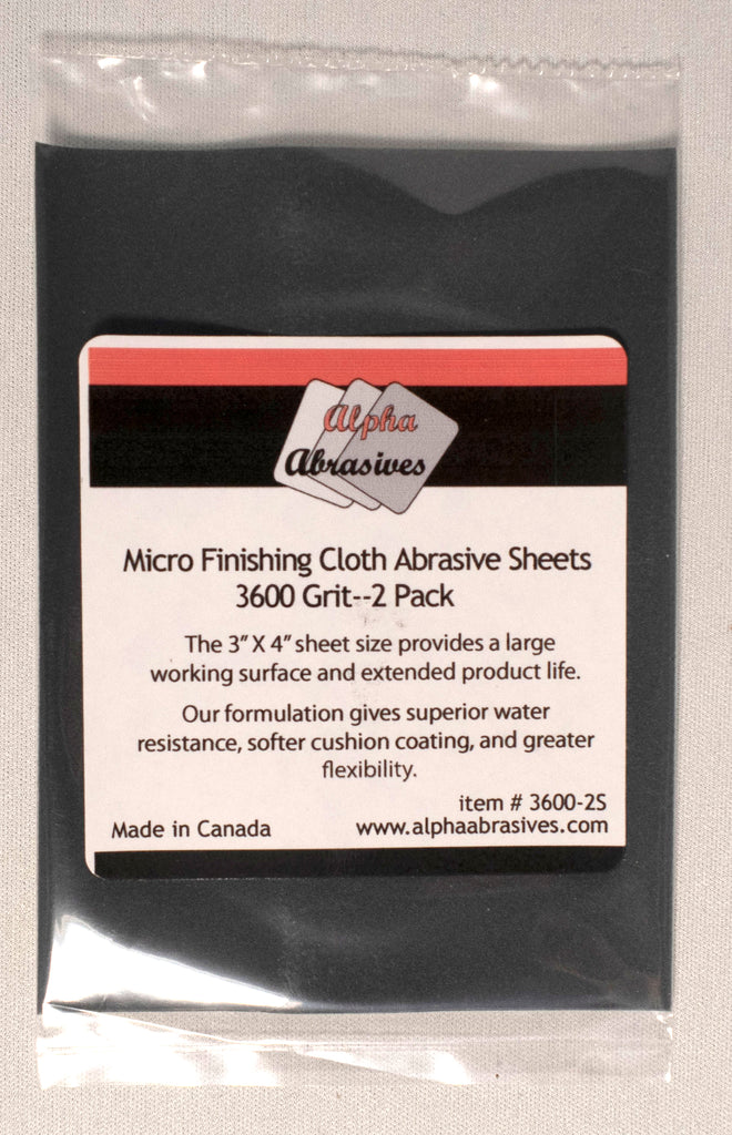 Finishing Cloth - Micro Abrasive Sheets - 3600 Grit – HobbyTools.com