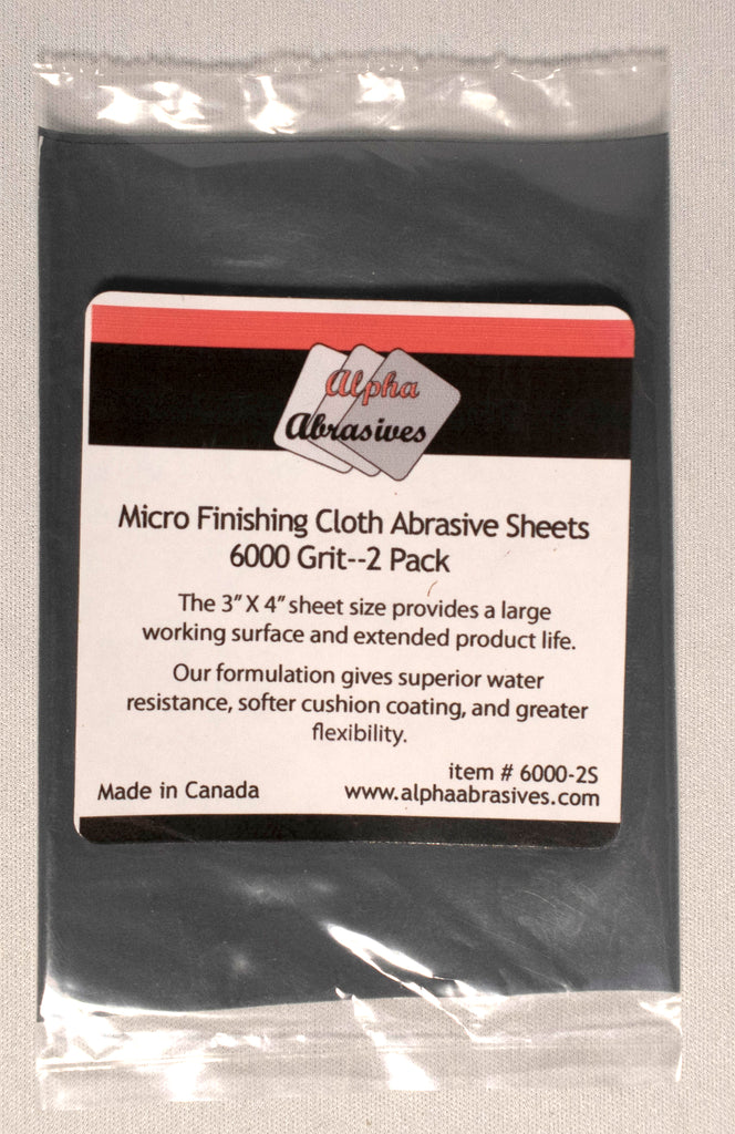 Finishing Cloth - Micro Abrasive Sheets - 6000 Grit – HobbyTools.com